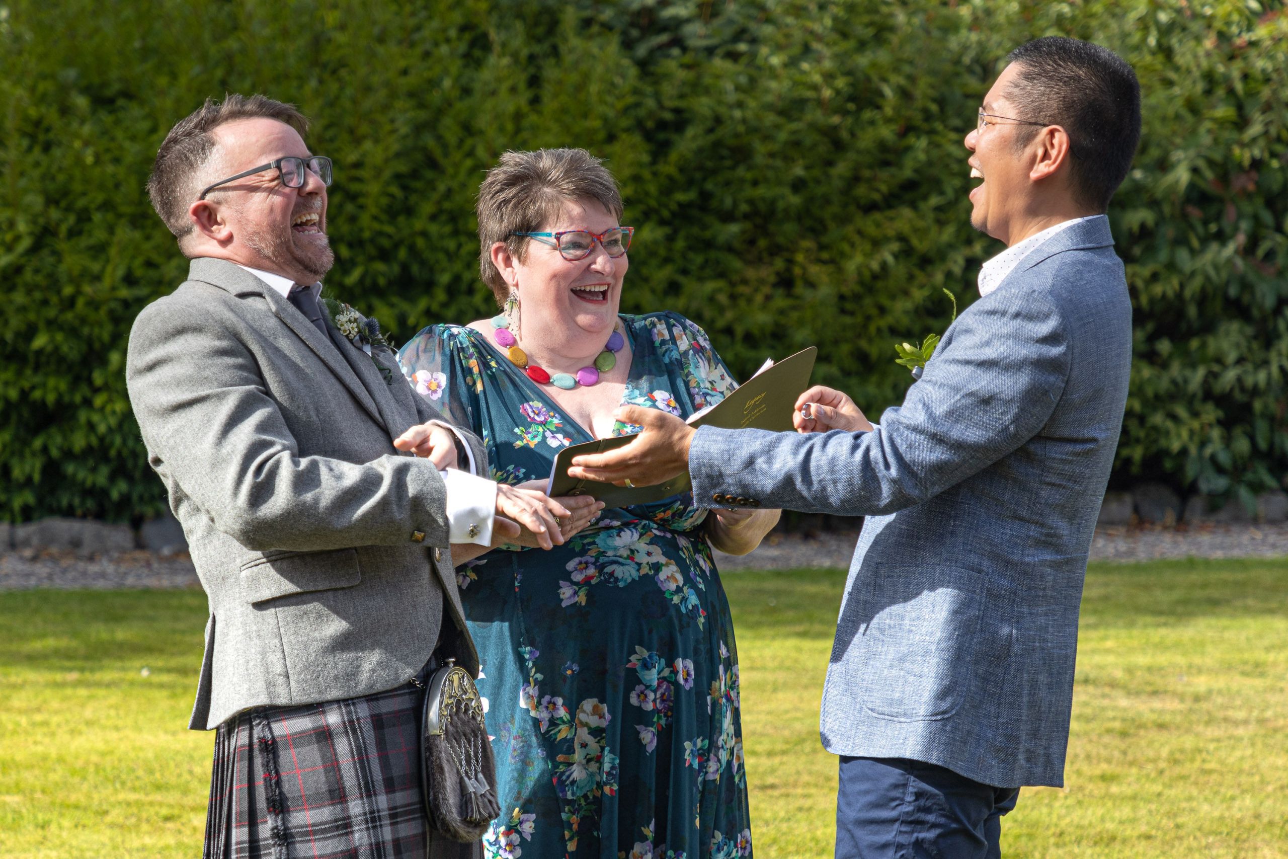 Vow Renewal in Scotland by celebrant Isabel Addison